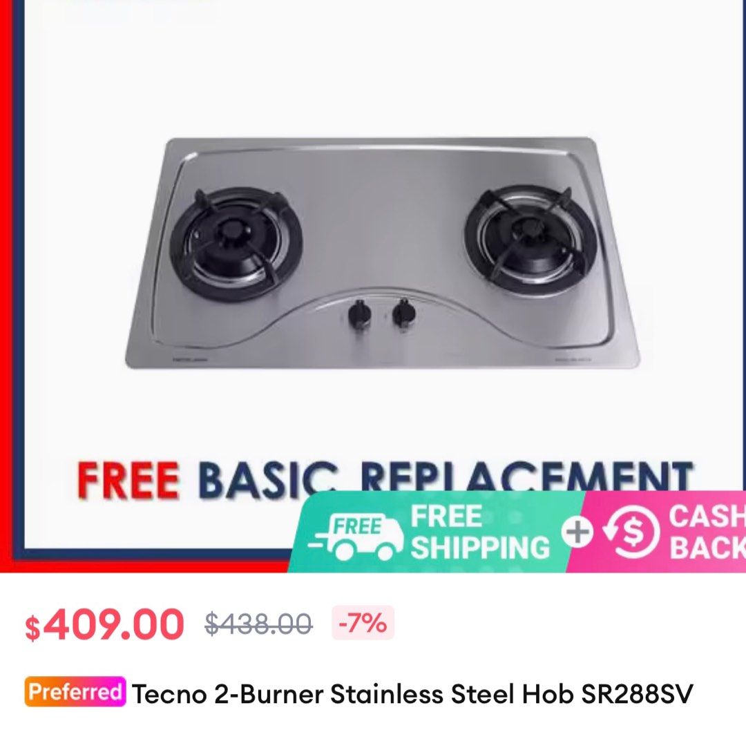 Tecno 2 burner hobs (PUB), TV & Home Appliances, Kitchen Appliances ...