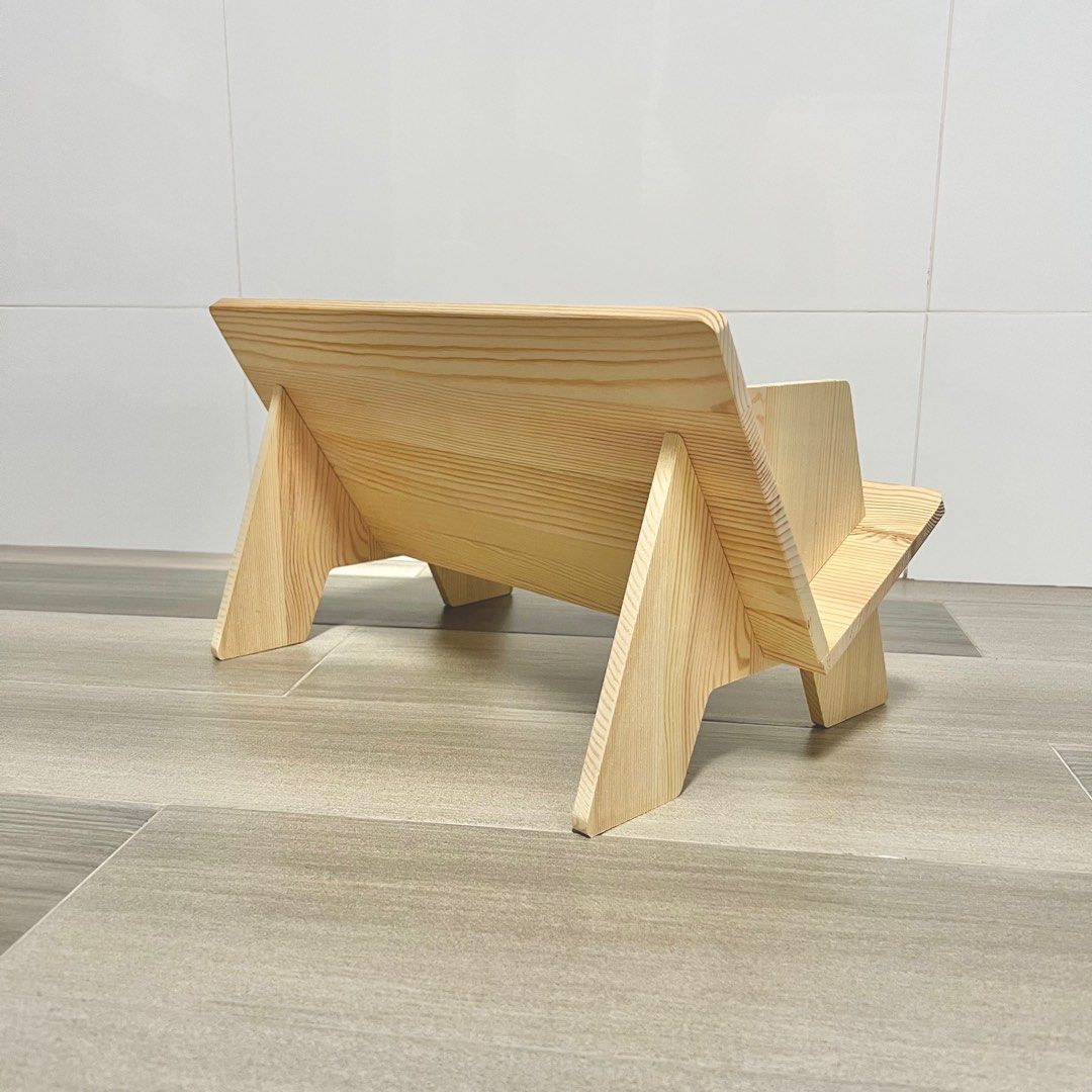 Timber Book Stand, Furniture & Home Living, Furniture, Shelves ...