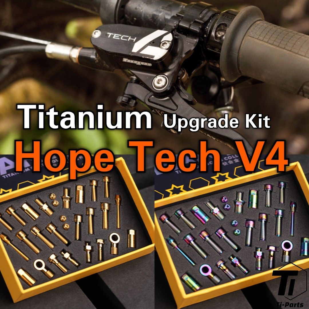 Titanium Upgrade for Hope Tech V4 / Race | Upgrade Kit Hope Tech Brake ...