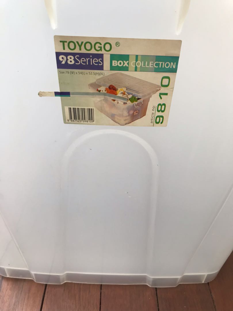 Toyogo storage boxes with wheels, Furniture & Home Living, Home ...