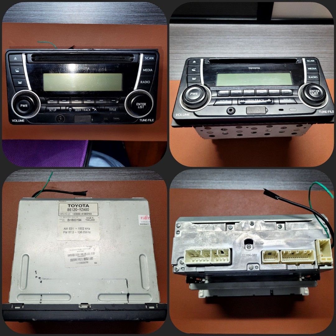 Toyota Fortuner or Hilux 2004-2010 Fujitsu Ten 2 Din Car Stereo OEM ...