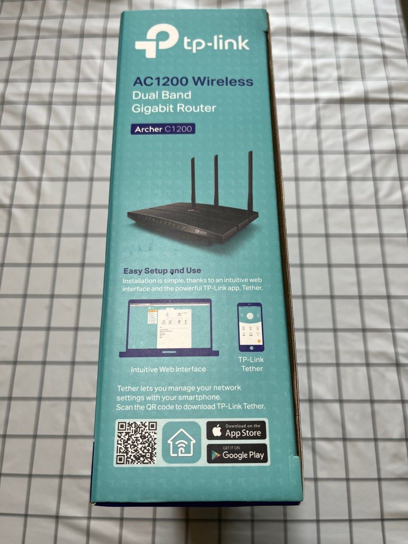 tp-link AC1200 wireless dual band gigabit router, Computers & Tech ...