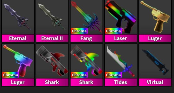 Roblox murder mystery 2 mm2 chroma gemstone, 電子遊戲, 電子遊戲, 其他 - Carousell