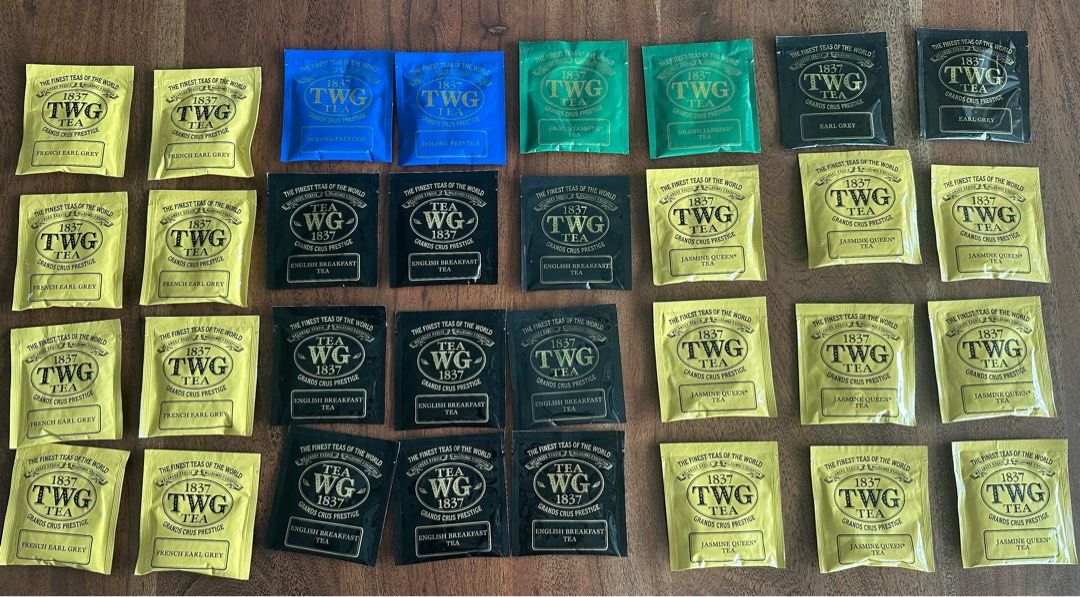 TWG - single tea various flavours - 32 individual wraps., Food & Drinks ...