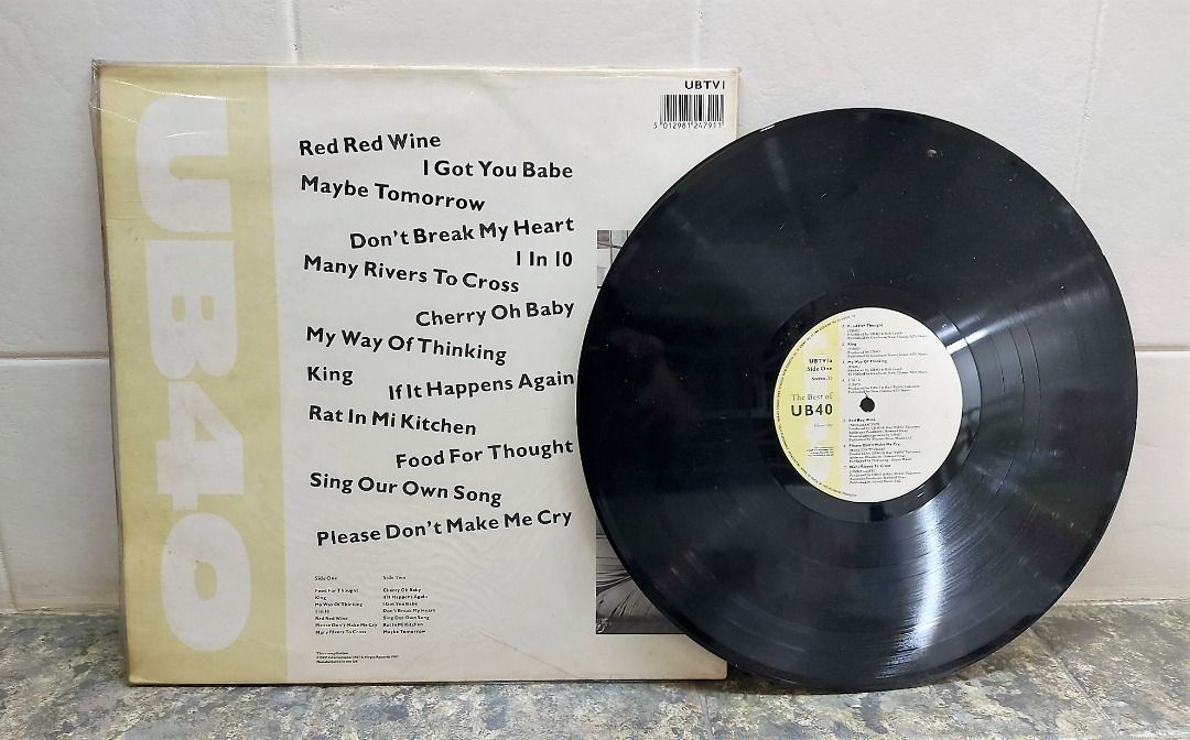 UB40 - "The Best Of... Volume 1" LP Vinyl Record (1986), Hobbies & Toys ...