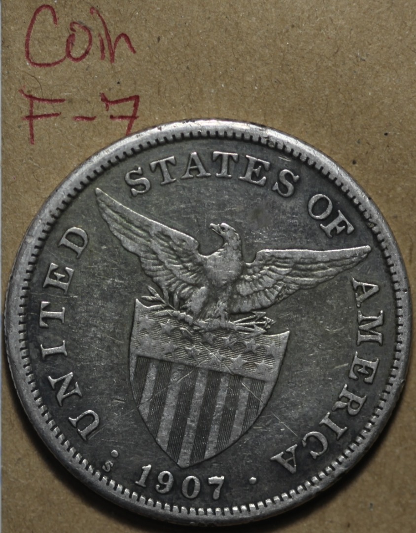 USPI Philippines 1 Peso (1907), Hobbies & Toys, Memorabilia ...
