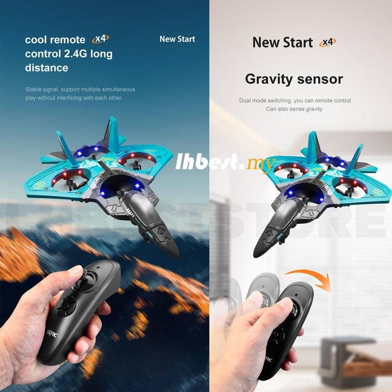 V17 RC Airplane Fighter Vertical Takeoff Plane 2.4G Remote Control ...