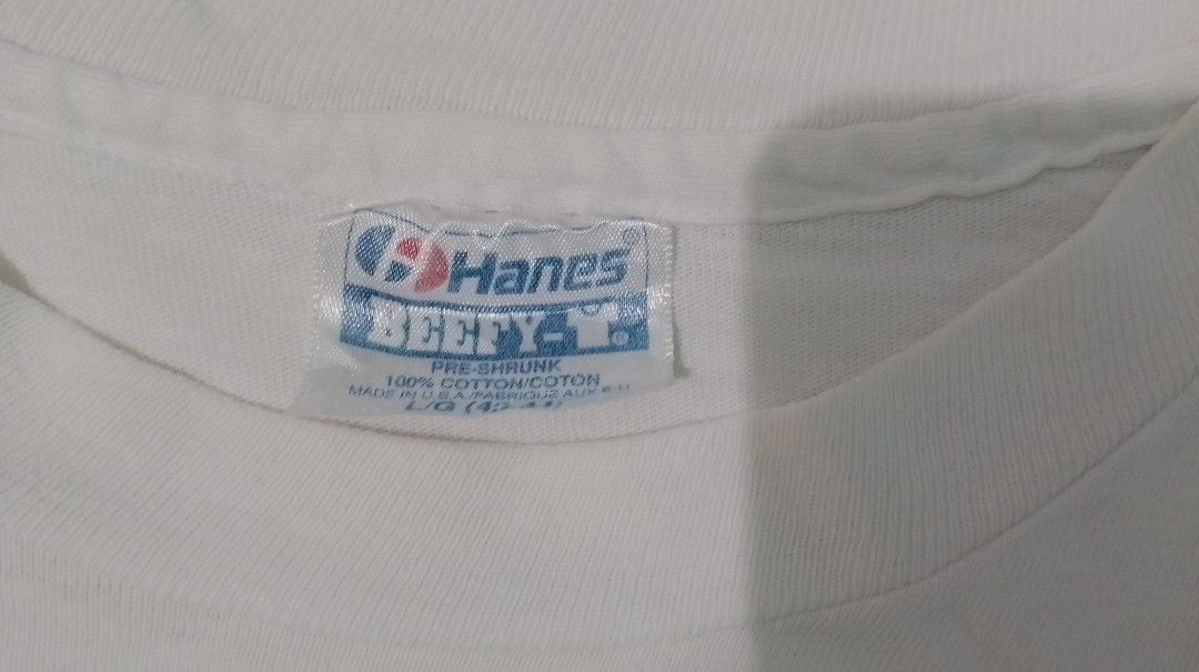 Vintage Hanes History Tee, Men's Fashion, Tops & Sets, Tshirts & Polo ...