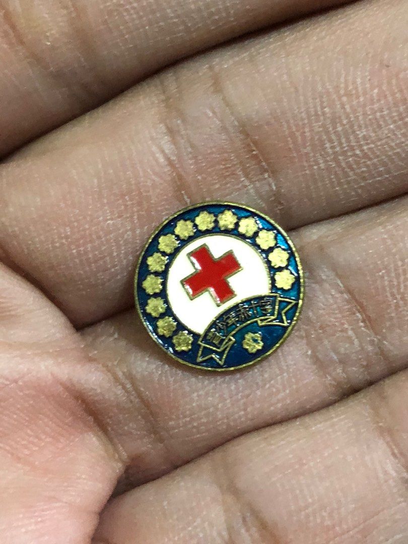 Vintage japan red cross pin, Hobbies & Toys, Memorabilia & Collectibles ...