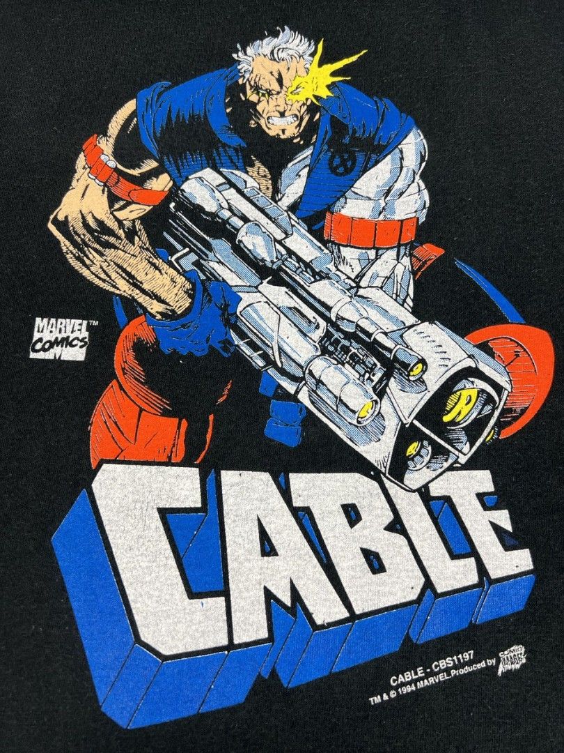 VINTAGE MARVEL SUPERHERO CABLE X-FORCE 90S, Men's Fashion, Tops & Sets ...