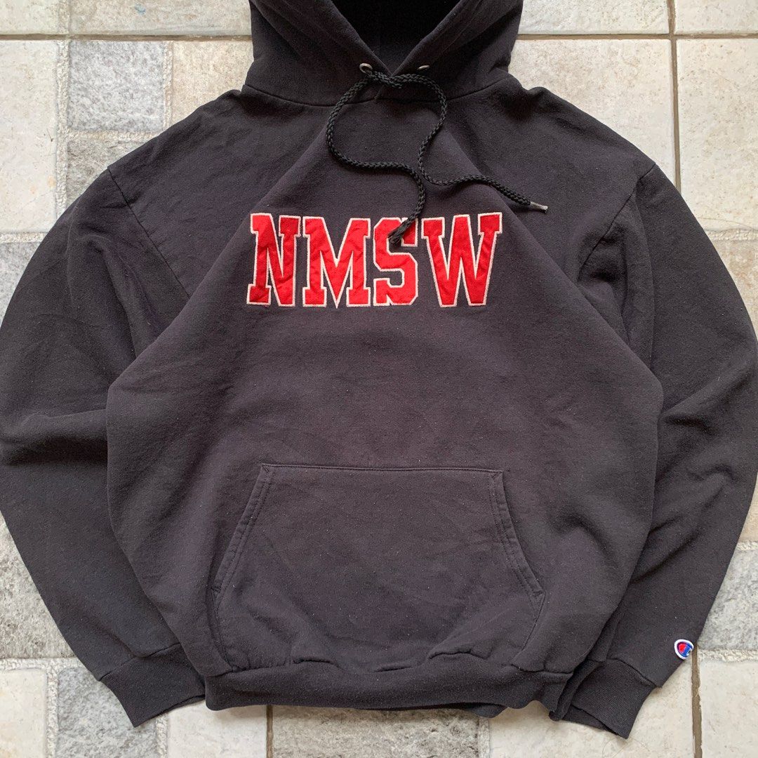 Vintage NMSW Champion Hoodie College University, Men's Fashion, Tops ...