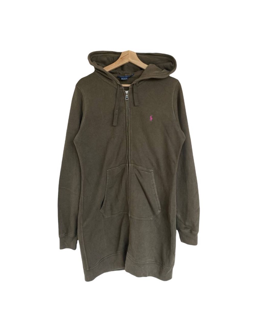 Vintage Polo Ralph Lauren Hoodie Parka Dress Olive Green, Women's ...