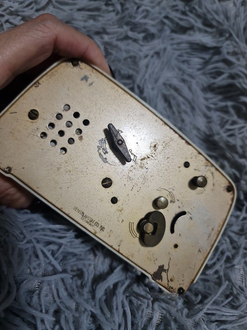 Vintage Rensie Winding Table Clock (Germany-1964), Hobbies & Toys ...