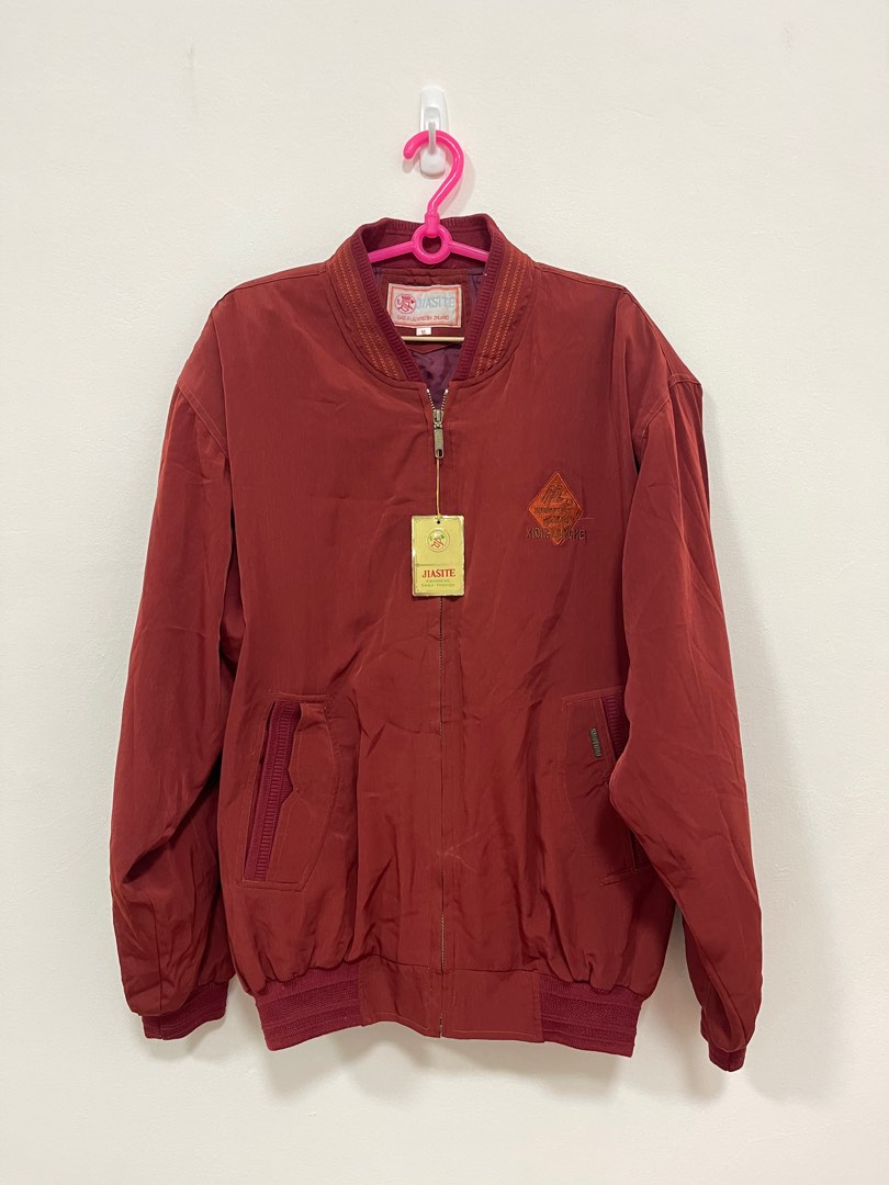 Vintage Thick Red Jacket, Women's Fashion, Coats, Jackets and Outerwear ...