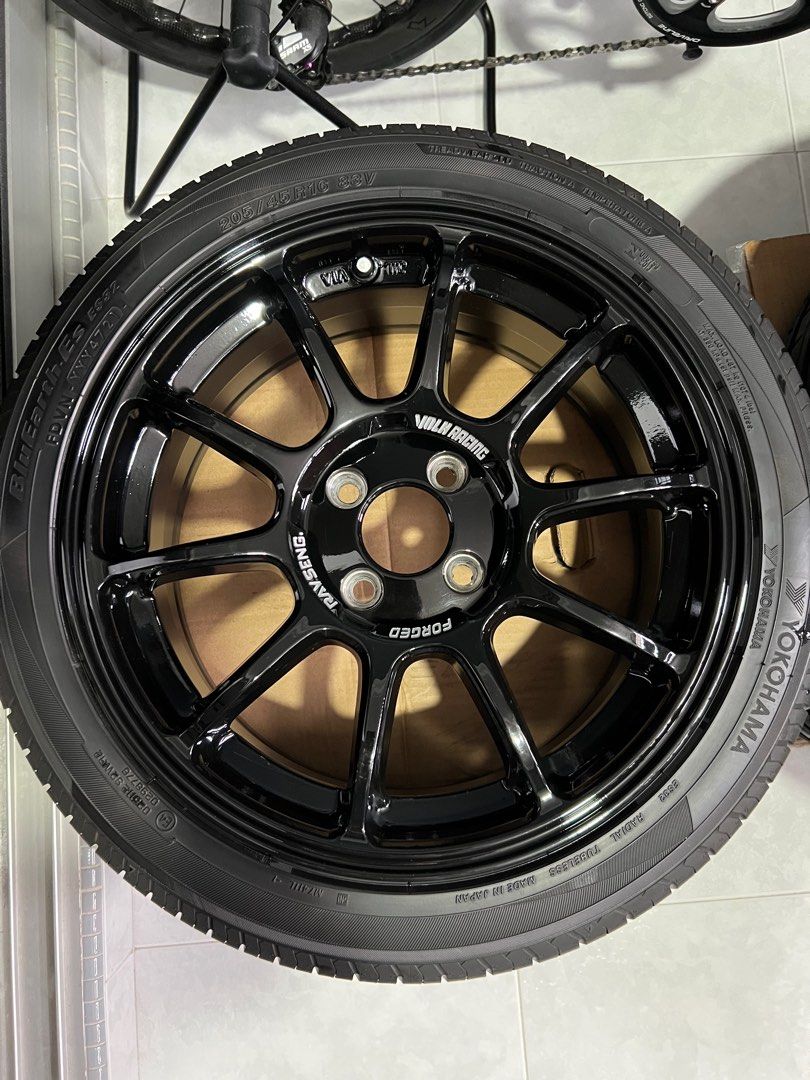 Volk Racing Ze40 (Rep) 16” rim + tyre, Car Accessories, Tyres & Rims on ...