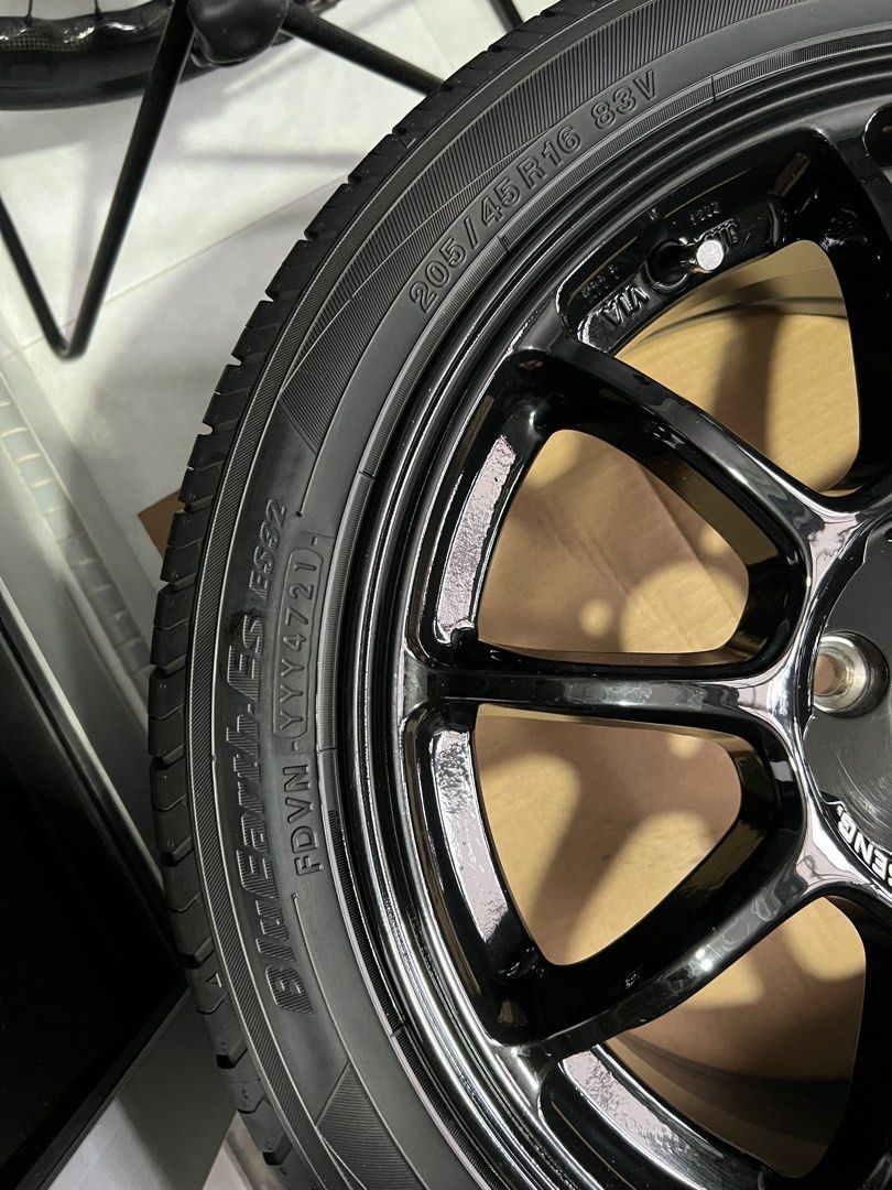 Volk Racing Ze40 (Rep) 16” rim + tyre, Car Accessories, Tyres & Rims on ...