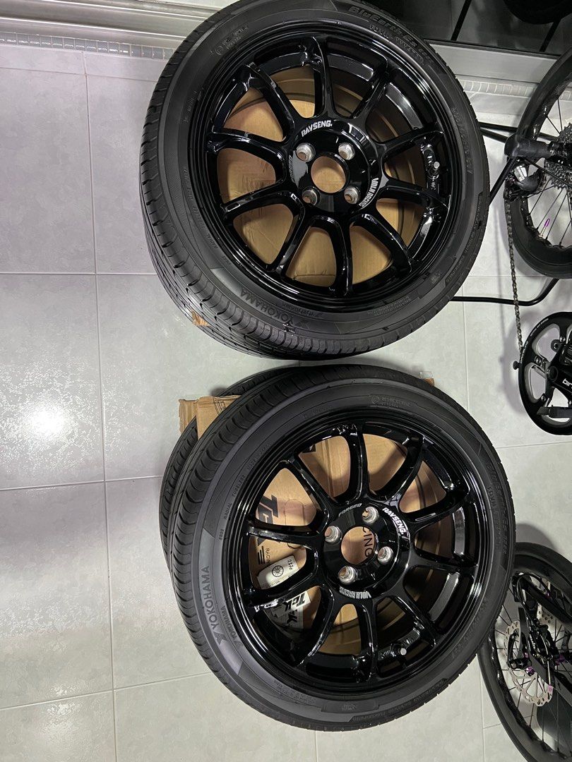 Volk Racing Ze40 (Rep) 16” rim + tyre, Car Accessories, Tyres & Rims on ...