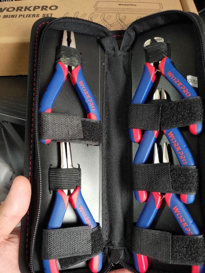 workpro 5pcs mini pliers set, Furniture & Home Living, Home Improvement ...