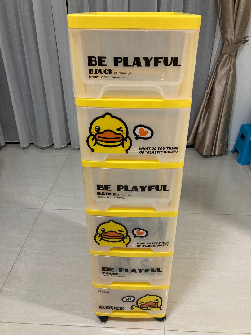 Yellow Duck Cute Storage Drawers (40 x 32 x 120 cm, 6 drawers ...