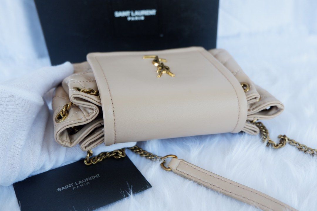 YSL Bag Beige, Luxury, Bags & Wallets on Carousell