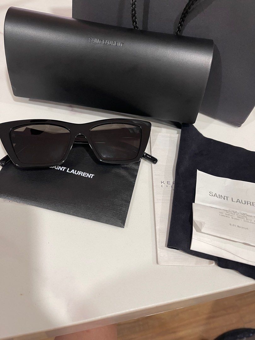 Ysl mica sunglasses, Luxury, Accessories on Carousell