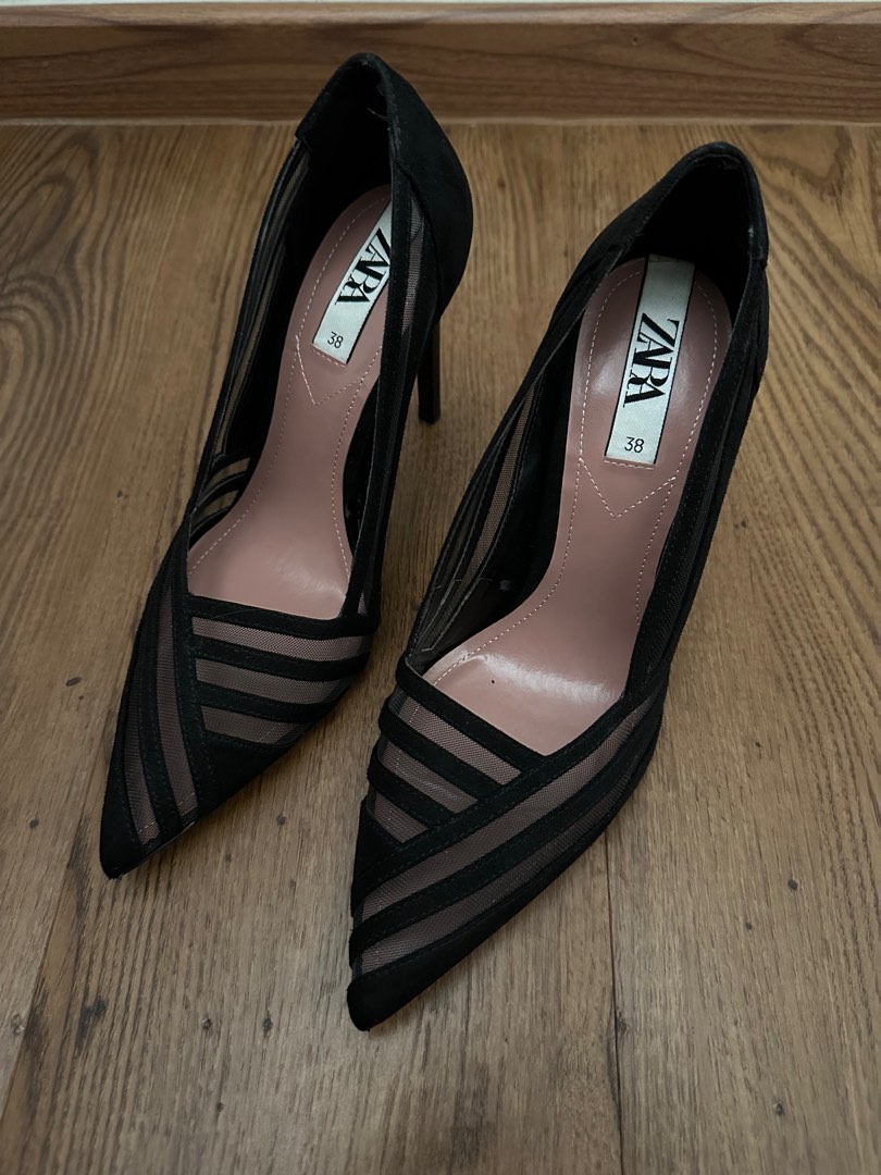 Zara mesh heels, Women's Fashion, Footwear, Heels on Carousell