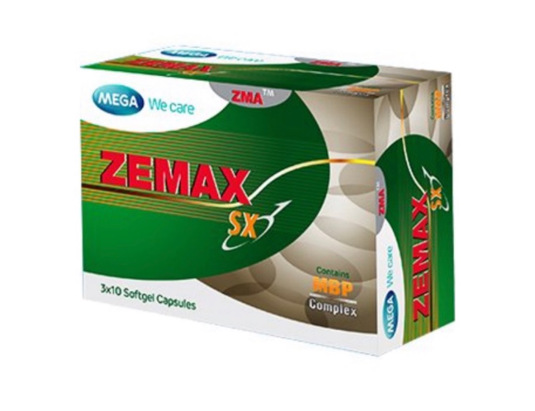 Zemax sx 30 capsules for men, Health & Nutrition, Health Supplements ...