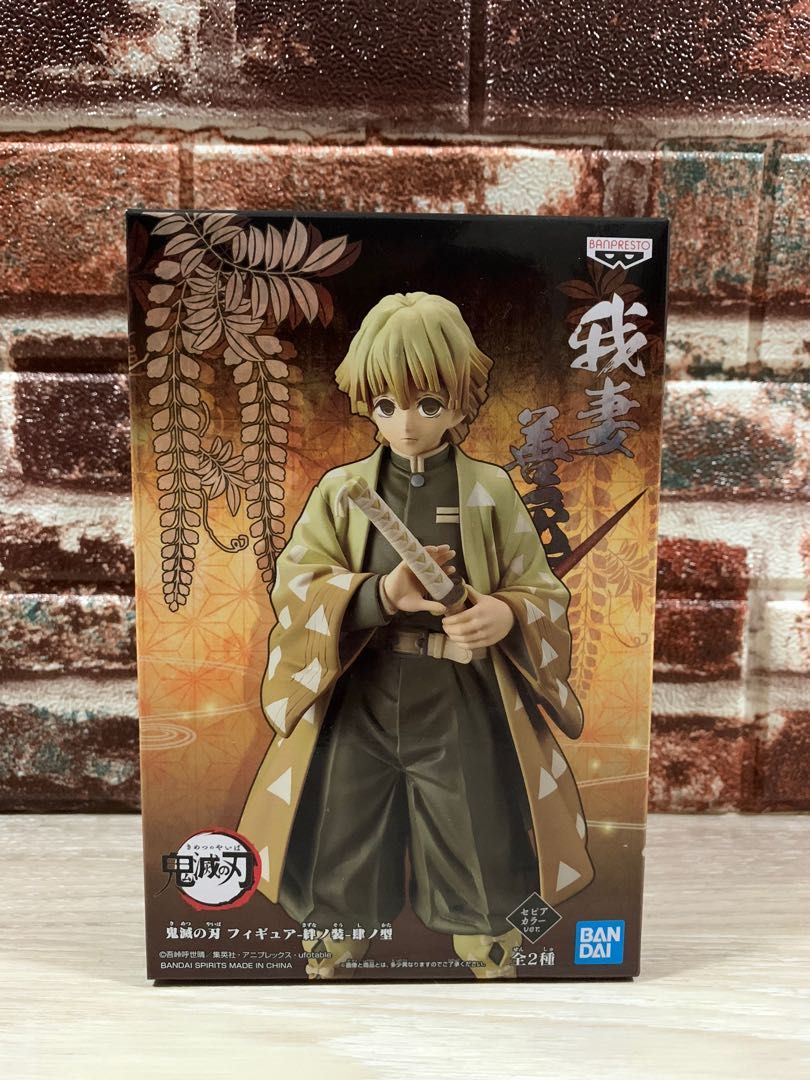 Demon Slayer Kimetsu no Yaiba Vol.4 Zenitsu Agatsuma Figure Sepia ...
