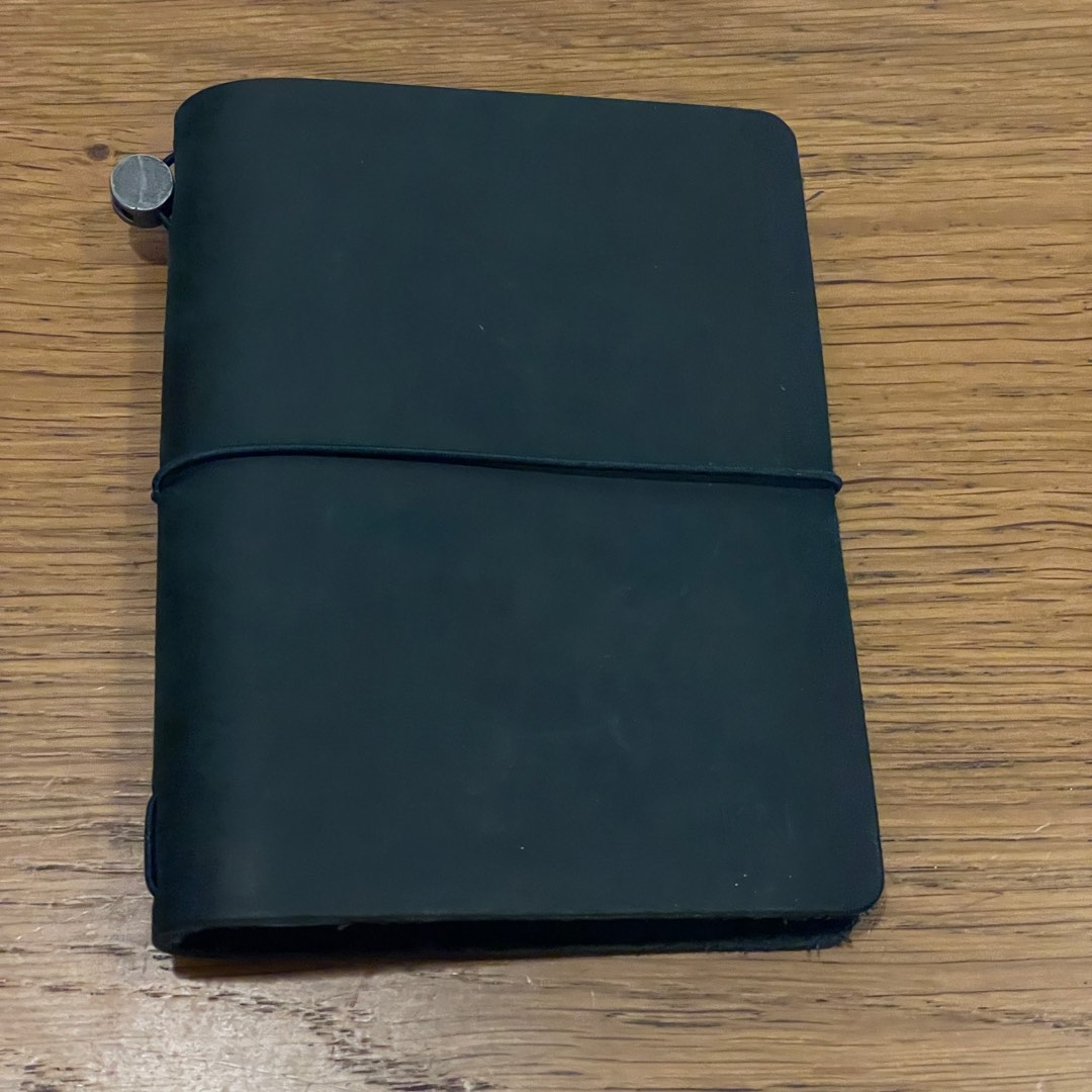 100% Genuine Leather Passport Size Traveler Notebook, Women's Fashion ...