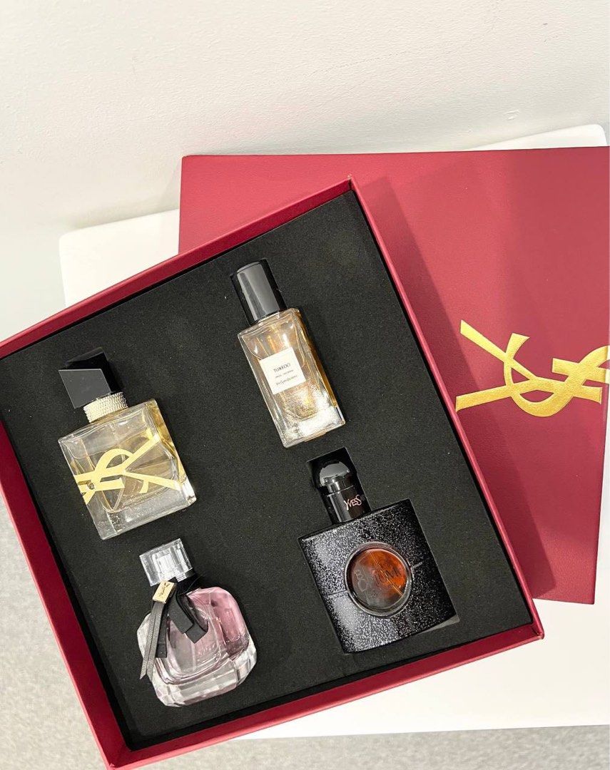 [ORIGINAL] AUTHENTIC READY STOCK YSL SET 4X30ML RED BOX PERFUME FOR ...