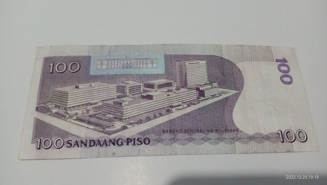 100 Pesos INC Overprint,Philippine Banknote, Hobbies & Toys ...