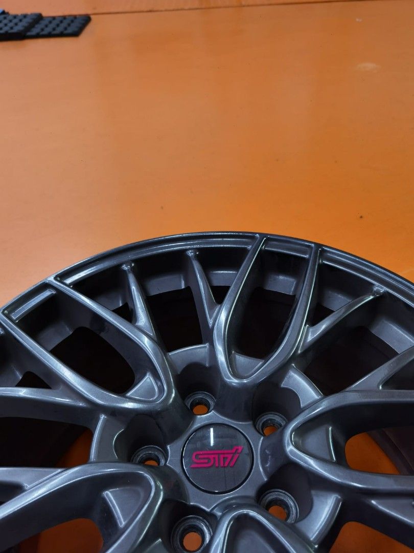 18inch subaru STi rims . Original. T52, Car Accessories, Tyres & Rims ...