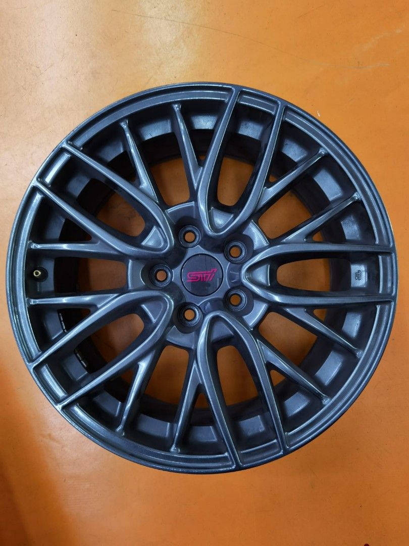 18inch subaru STi rims . Original. T52, Car Accessories, Tyres & Rims ...