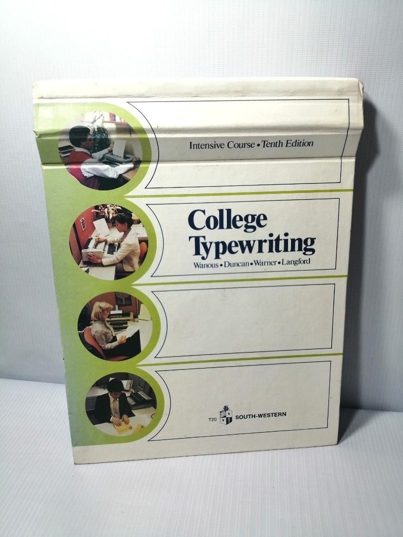 1981 COLLEGE TYPEWRITING Book Tenth Edition Typing Textbook by Wanous ...