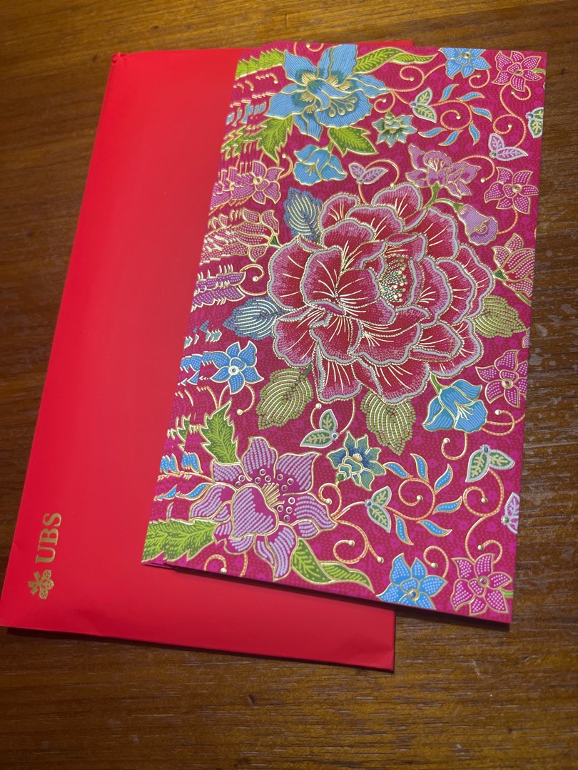 2022 UBS Private Bank embossed ang bao red packets, Hobbies & Toys ...
