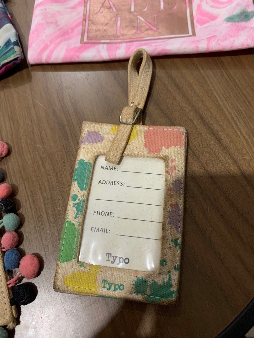 2 Typo Pencil Cases & 2 Typo Name Tags, Hobbies & Toys, Stationery ...