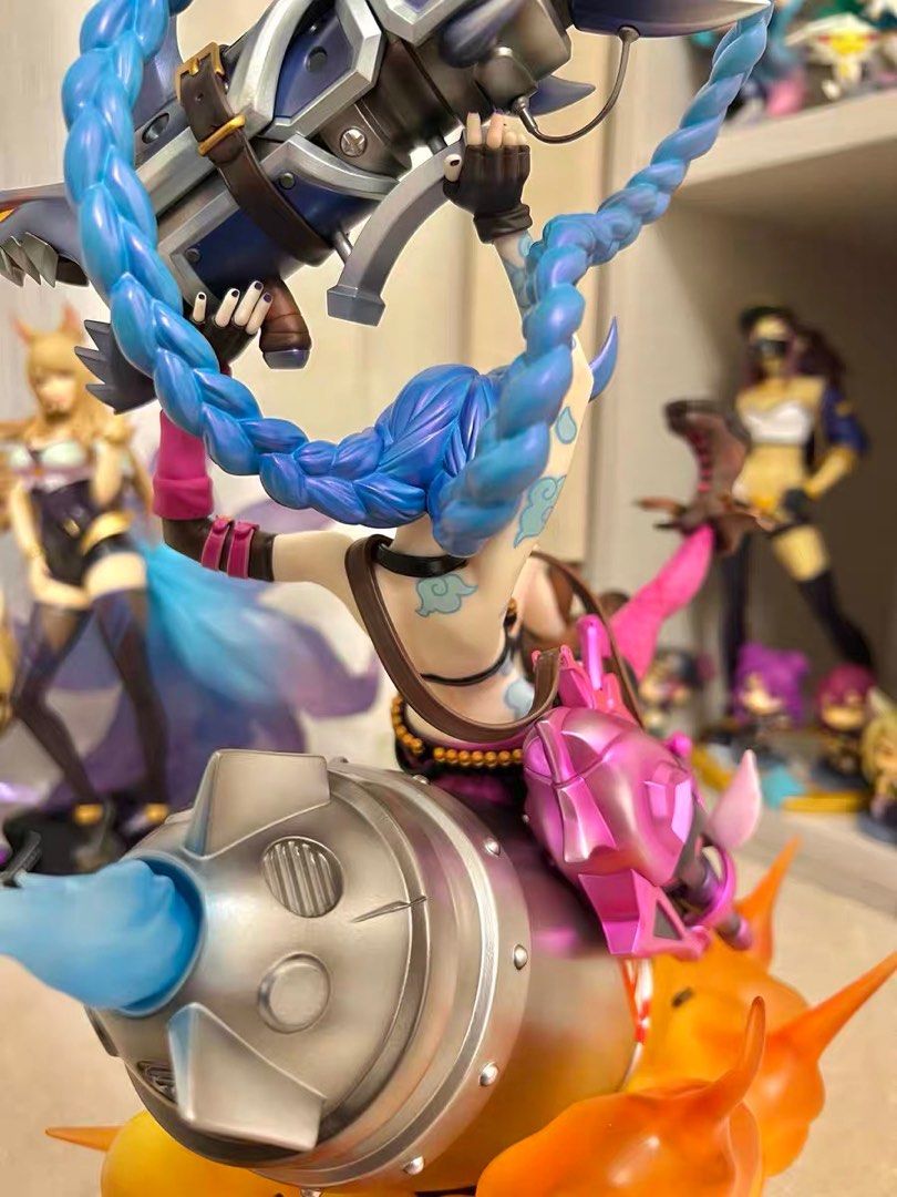 34.5 CM League of Legends Jinx 1/7 Scale Figure, Hobbies & Toys, Toys ...