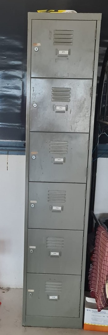 6 Door Metal Locker / Metal Filing Cabinet / Storage Rack, Furniture & Home Living, Furniture ...