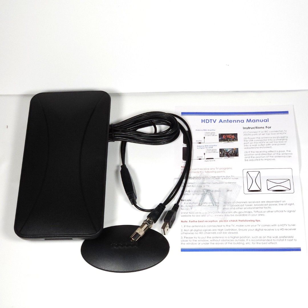 香港數碼高清電視適用室内/外天線 無需複雜安裝 DTMB, 家庭電器, 電視 & 其他娛樂, 電視組件及配件 - Carousell