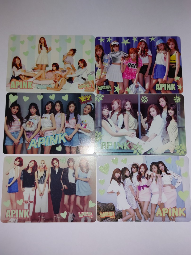 絕版 Apink 夜光卡$30@1 透卡$40 yescard Bomi Namjoo Chorong Eunji Hayoung yes card yes卡, 興趣及遊戲, 收藏品及紀念品 ...