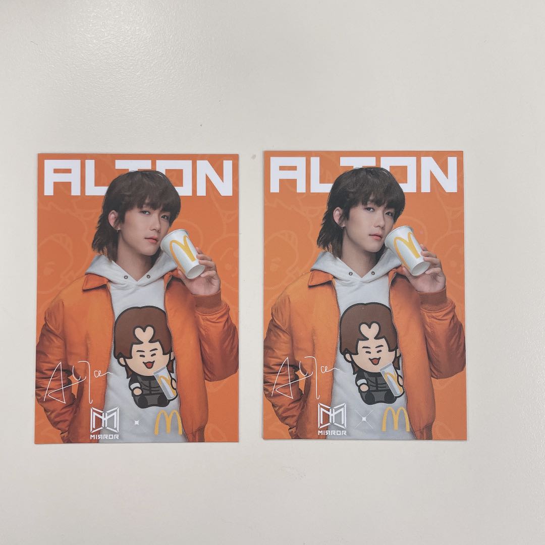 麥當勞 Mirror Alton 卡, 興趣及遊戲, 收藏品及紀念品, 明星周邊 - Carousell