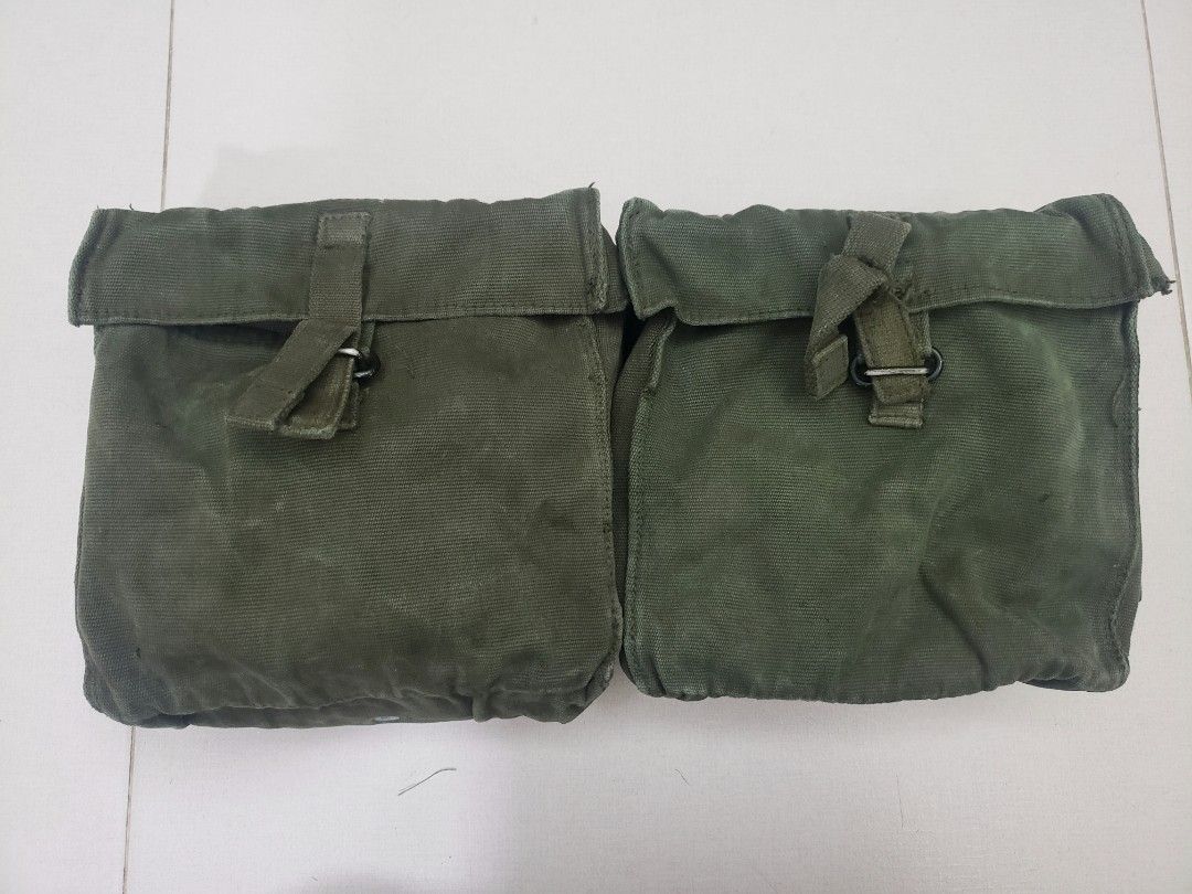 英軍 P58 Webbing 尾袋/雙尾袋 British Army P58 Webbing Real Pouches/Kidney ...
