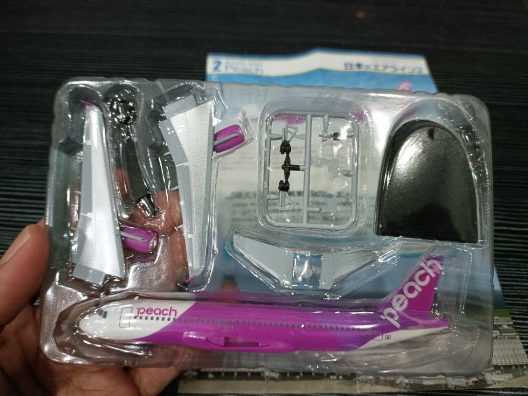A320-200 Peach Plane Model Kit, Hobbies & Toys, Toys & Games on Carousell