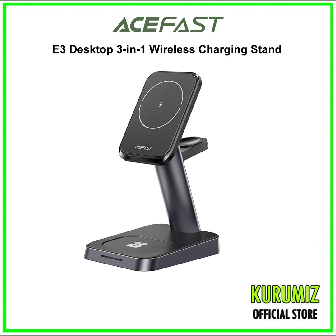 ACEFAST E3 Desktop 3-in-1 Wireless Charging Stand, Mobile Phones ...