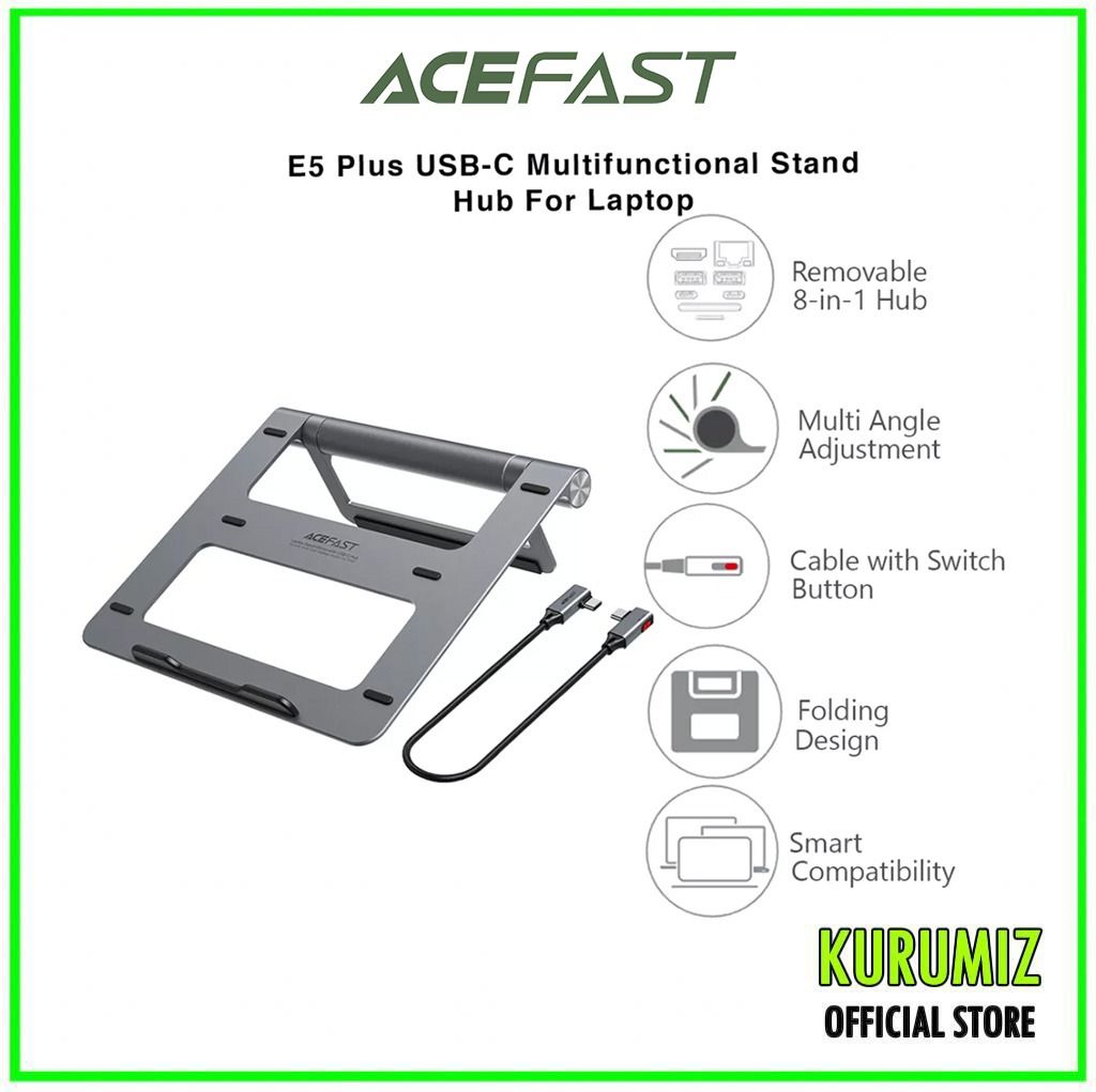 ACEFAST E5 Plus USB-C Multifunctional Stand Hub for Laptop, Computers & Tech, Parts ...