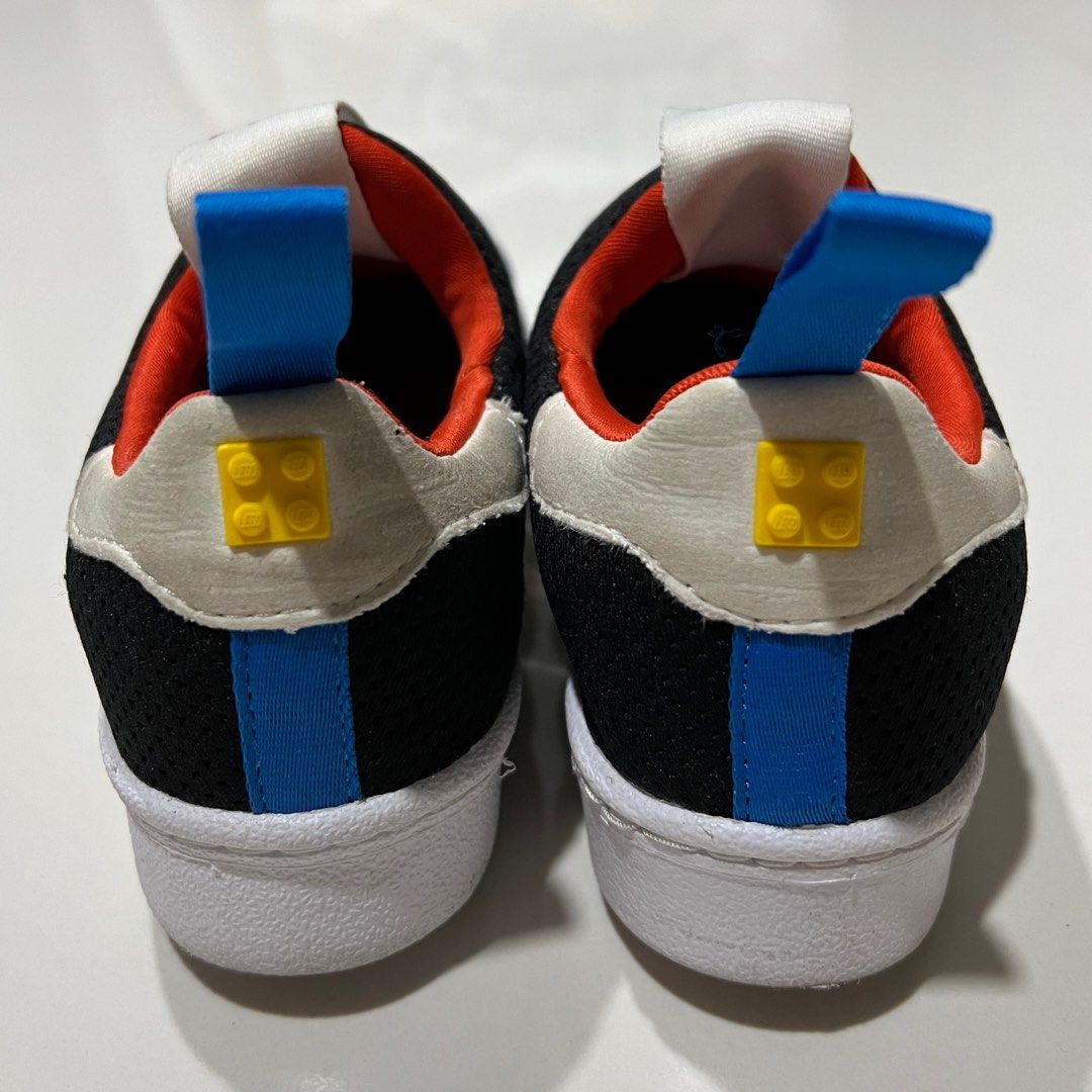 Adidas Superstar Lego Kids Toddle Shoes (black with Lego colour ...