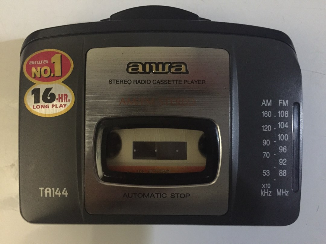 aiwa HS-TA144 stereo radio cassette player, 音響器材, 音樂播放裝置 MP3及CD Player ...