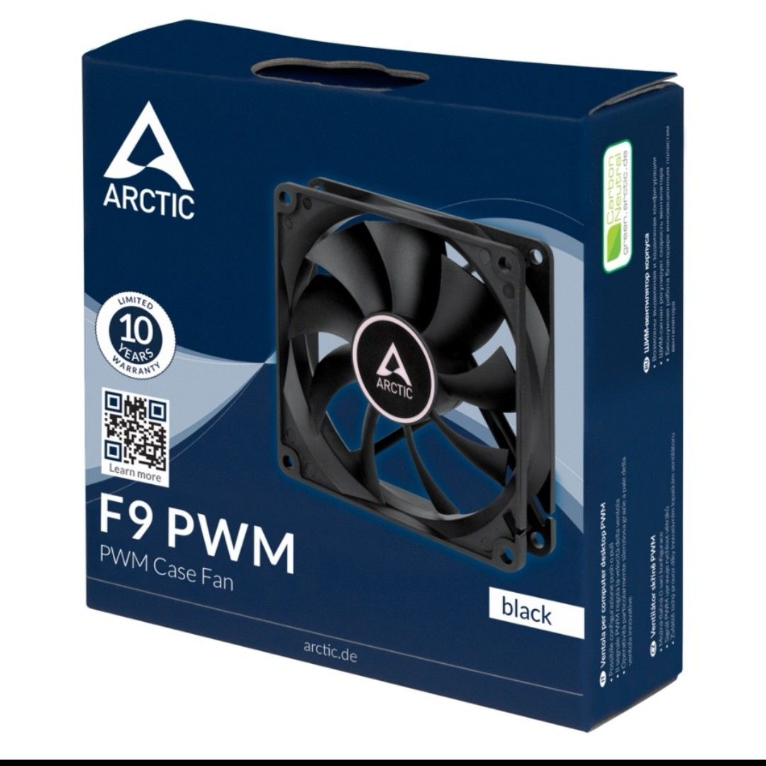 Arctic F9 PWN 4-Pin Case Fan 90mm Small Form Factor SFF, Computers ...