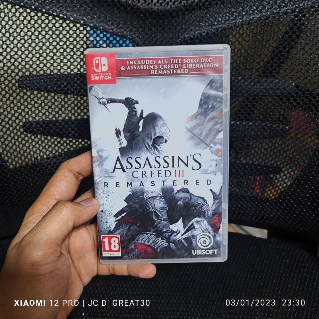 Assassins creed III remastered switch game, Video Gaming, Video Games ...