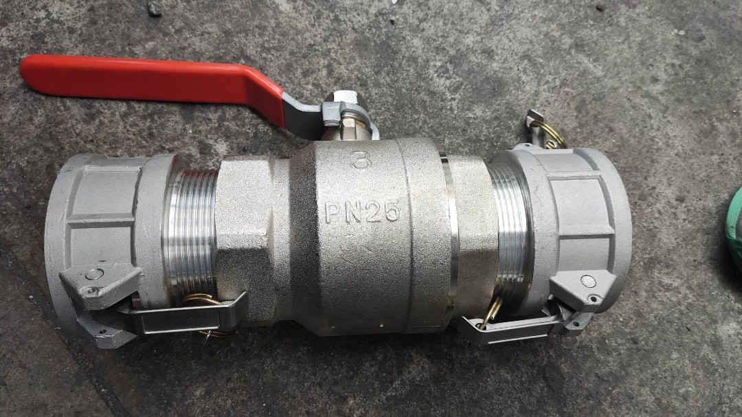 Ball Valve with Camlock, Commercial & Industrial, Industrial Equipment ...